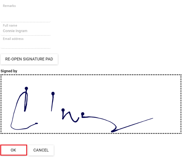 Electronic Signature Capture – FBO One Helpdesk