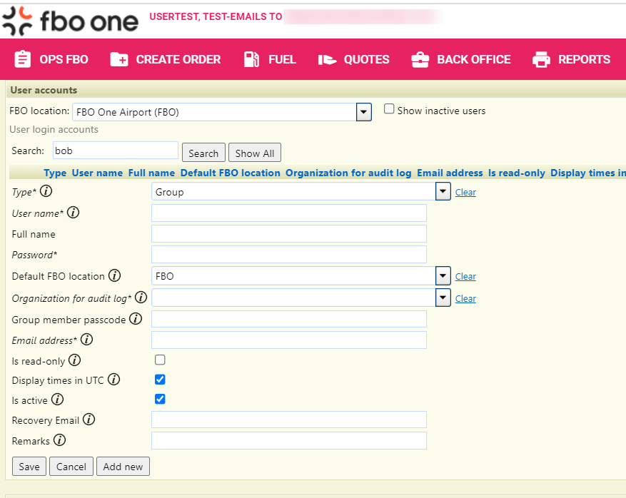 Create A New Group Account – FBO One Helpdesk
