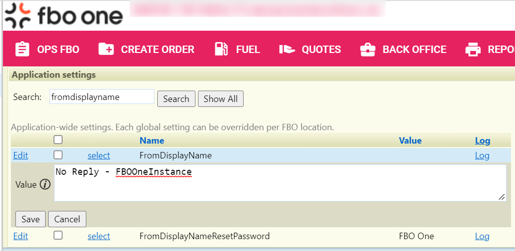 FromDisplayName – FBO One