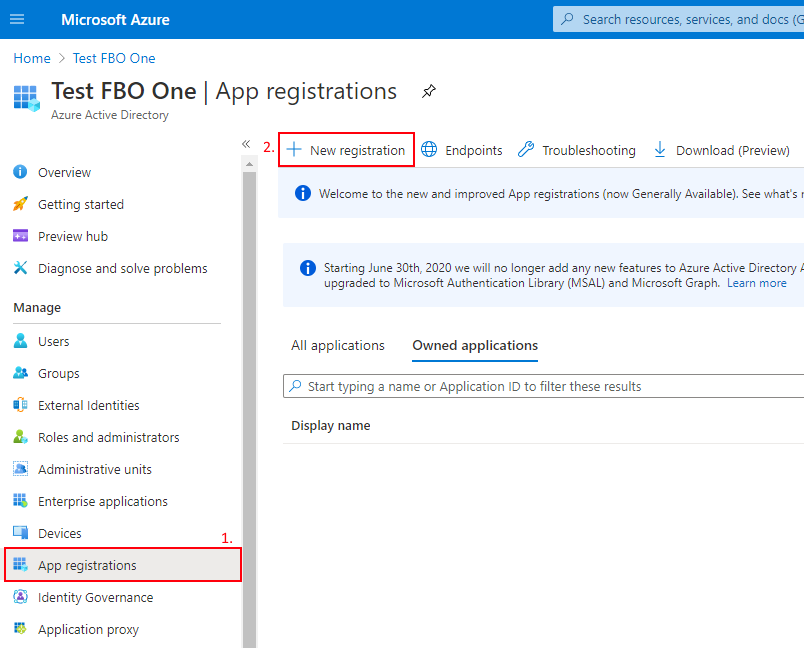 Azure Active Directory Setup for FBO One OpenID Directory – FBO One