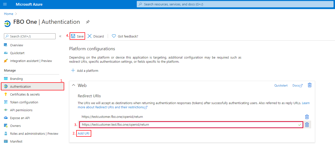 Azure Active Directory Setup for FBO One OpenID Directory – FBO One