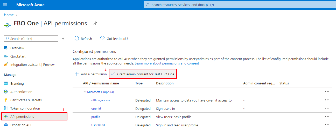 Azure Active Directory Setup for FBO One OpenID Directory – FBO One