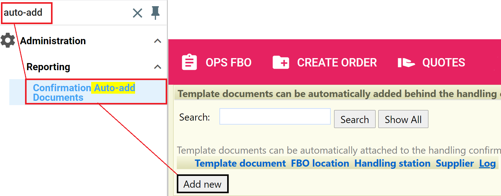 How to auto-attach backup documentation to the handling confirmation PDF email message – FBO One