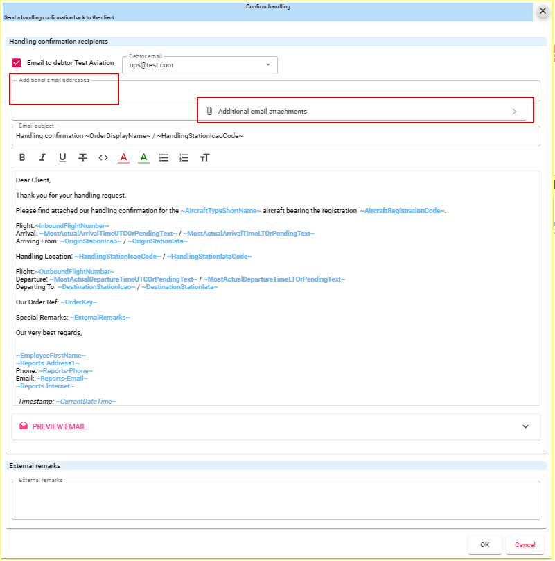 Handling confirmation e-mail – FBO One Helpdesk