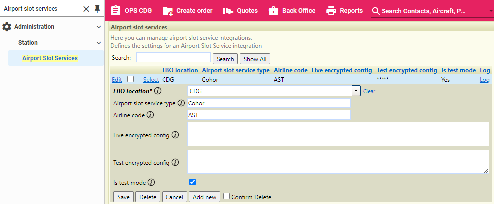 Airport slot services (Administration) – FBO One Helpdesk