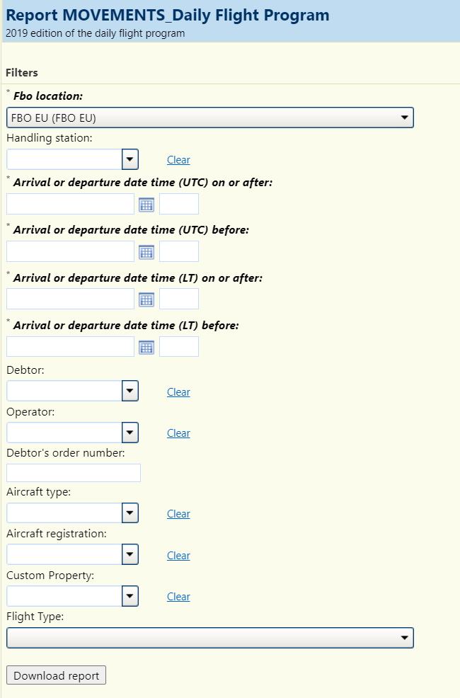 Lesson 2: The Operations Screens – FBO One Helpdesk